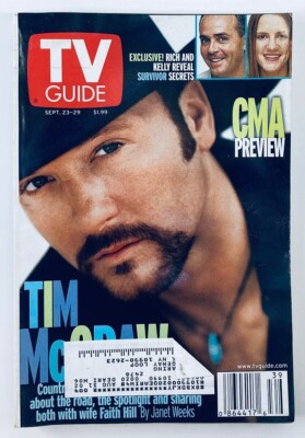 TV Guide Magazine September 23 2000 Richard Hatch, Tim McGraw NY Metro ...