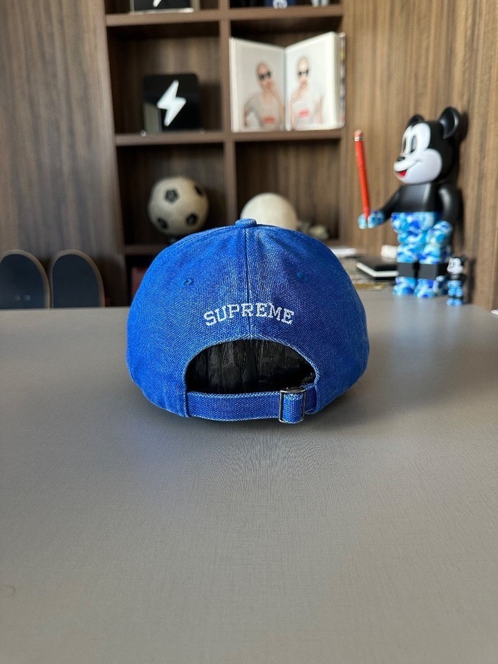 Supreme Pigment Canvas S Logo 6-Panel Cap (Royal Blue) FW25 *NWT* | eBay