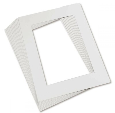 Pacon Pre-Cut Mat frames, 12"x18"- White- 12 Sheets | eBay