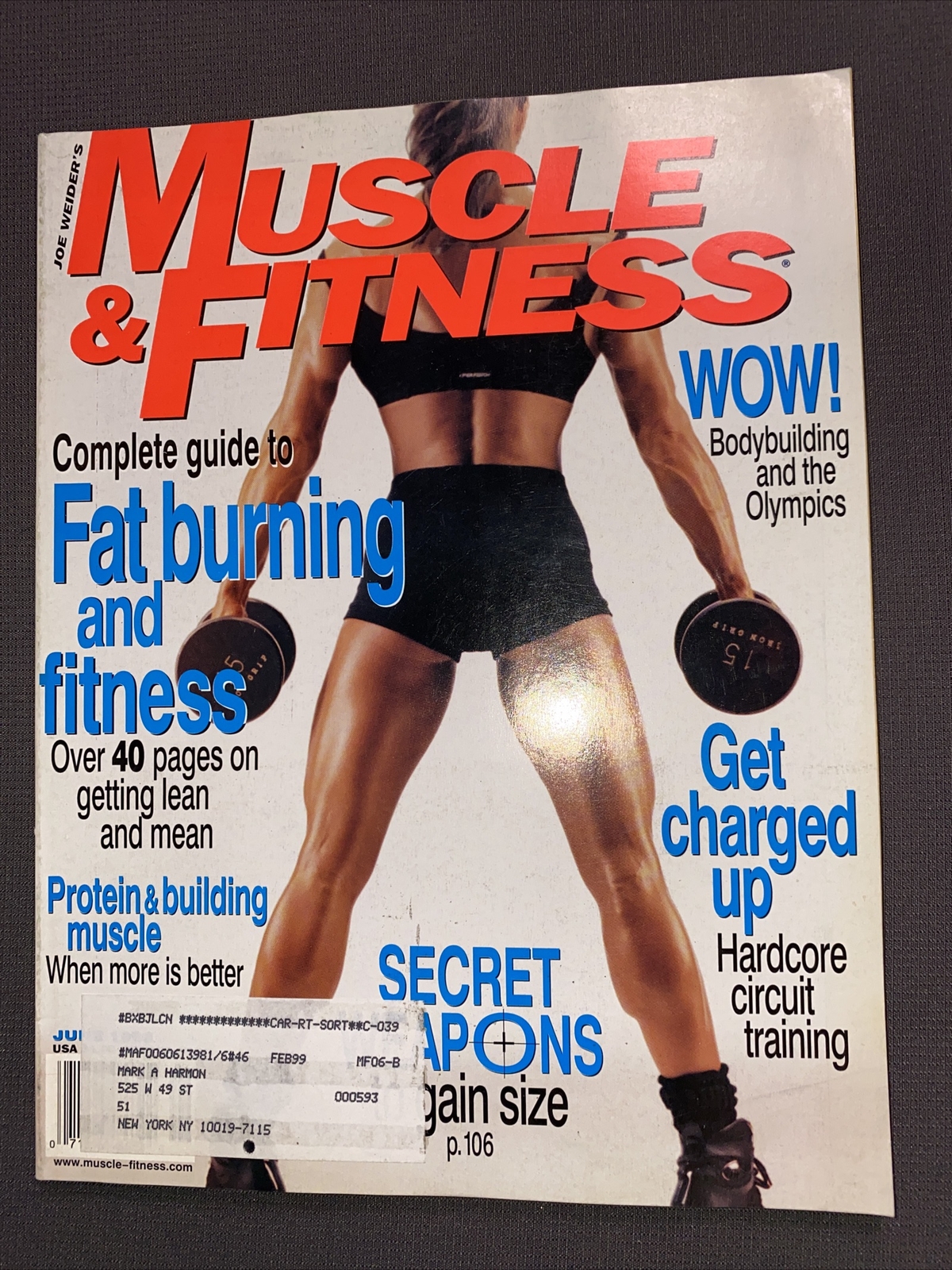JUNE 1998 MUSCLE & FITNESS bodybuilding magazine LENA JOHANNESEN | eBay