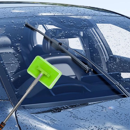 Car Window Cleaner Extendable Long Handle Auto Interior Exterior Glass ...