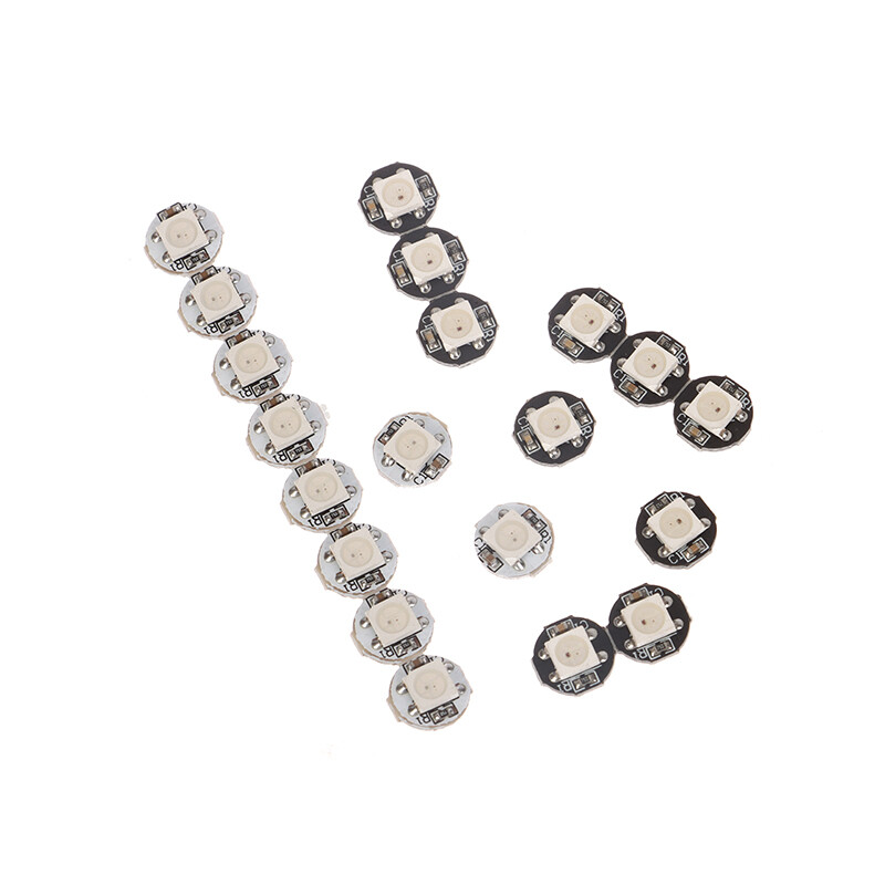 10pcs WS2812B LED Chip 5050 SMD RGB DC5V With Black / White PCB Board ...