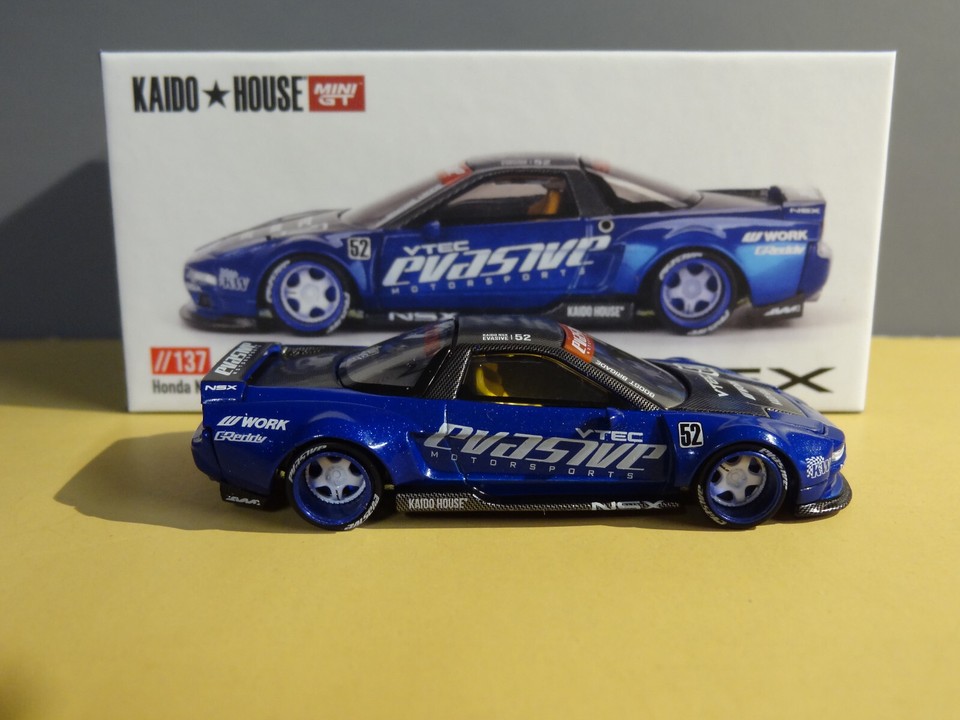 KAIDO HOUSE x MINI GT - HONDA NSX EVASIVE V2 BLUE #KHMG137 - FACTORY ...