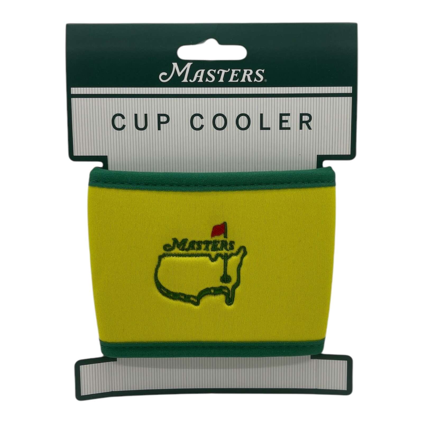 2024 Masters logo Yellow and Green Cup Cooler Koozie Augusta National ...