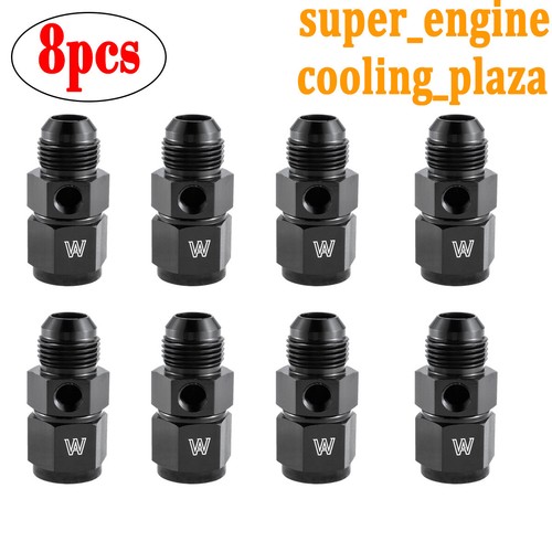 8Pcs 10AN Male To 10AN Female With 1/8 NPT Side Port Fit Gauge Sensor ...