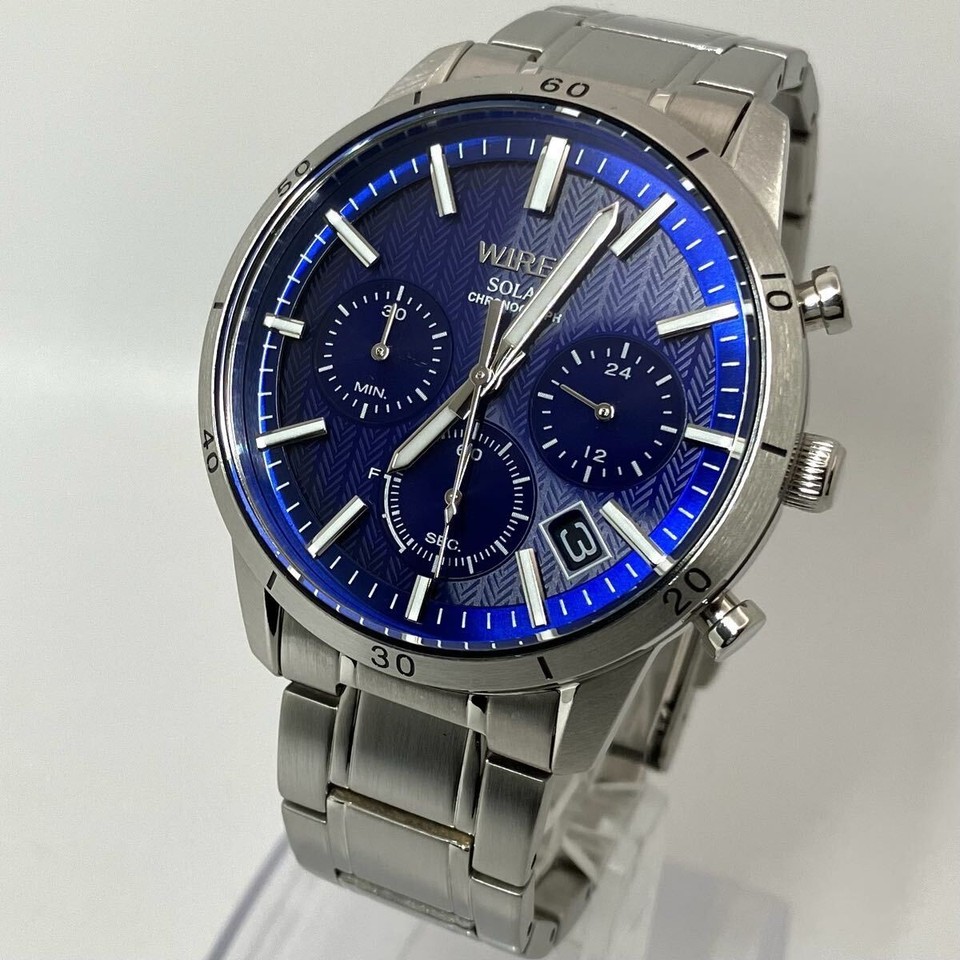 Seiko Wired Solar Watch Power Reserve Used Good Condition Free Shipping ...
