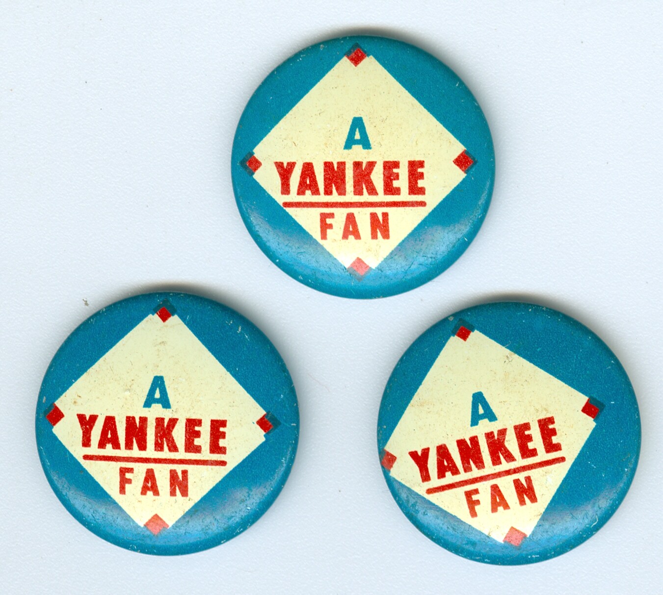 1965 New York Yankees Guys Potato Chips Pin - Lot of 3 (missing pinback ...