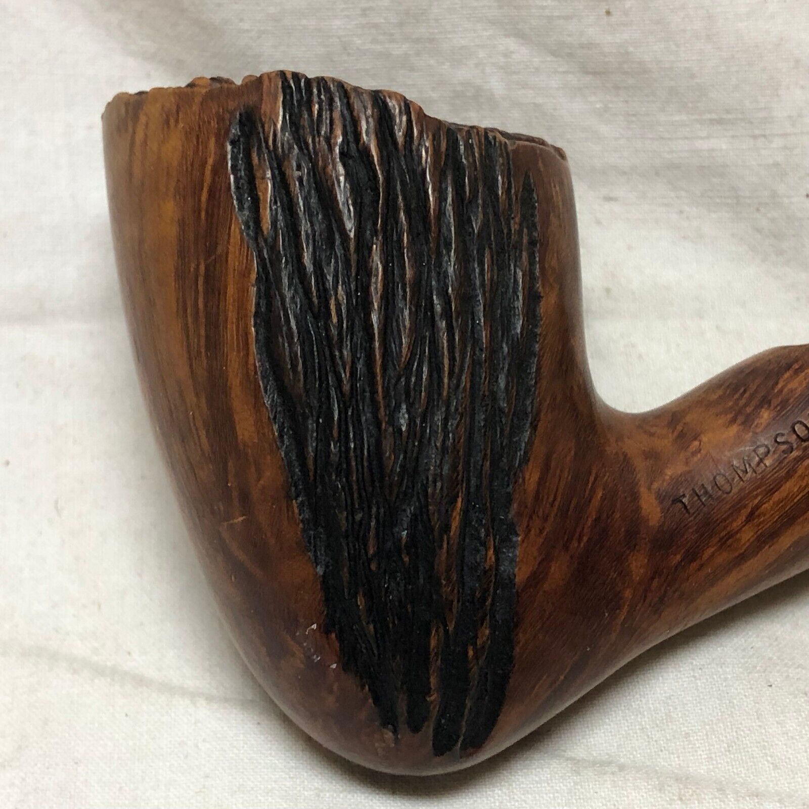 Vintage Estate Pipe Smoking Thompson Ornate Design | eBay