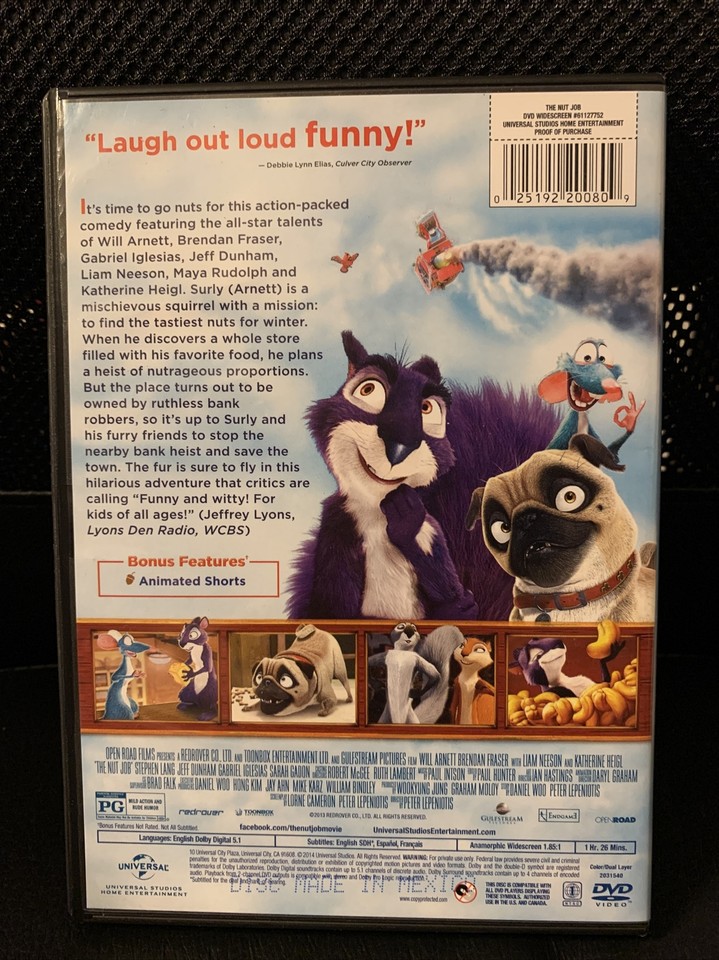 The Nut Job (DVD, 2014) 25192200809 | eBay