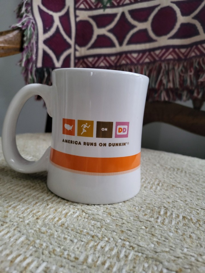 Set of 6 Dunkin' Donuts 2008 Mug America Runs on Dunkin' 14 oz | eBay