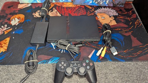 PlayStation 2 PS2 Slim Console SCPH-70001 W/ Controller & Cords Tested ...