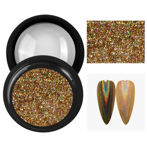 Aokitec Gold Chameleon Mirror Laser Nails Glitter Powder Chrome Pigment Nail Art | eBay