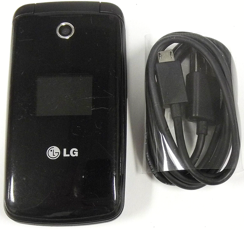LG 420G / LG420GM - Black ( TracFone ) Small Cellular Flip Phone ...