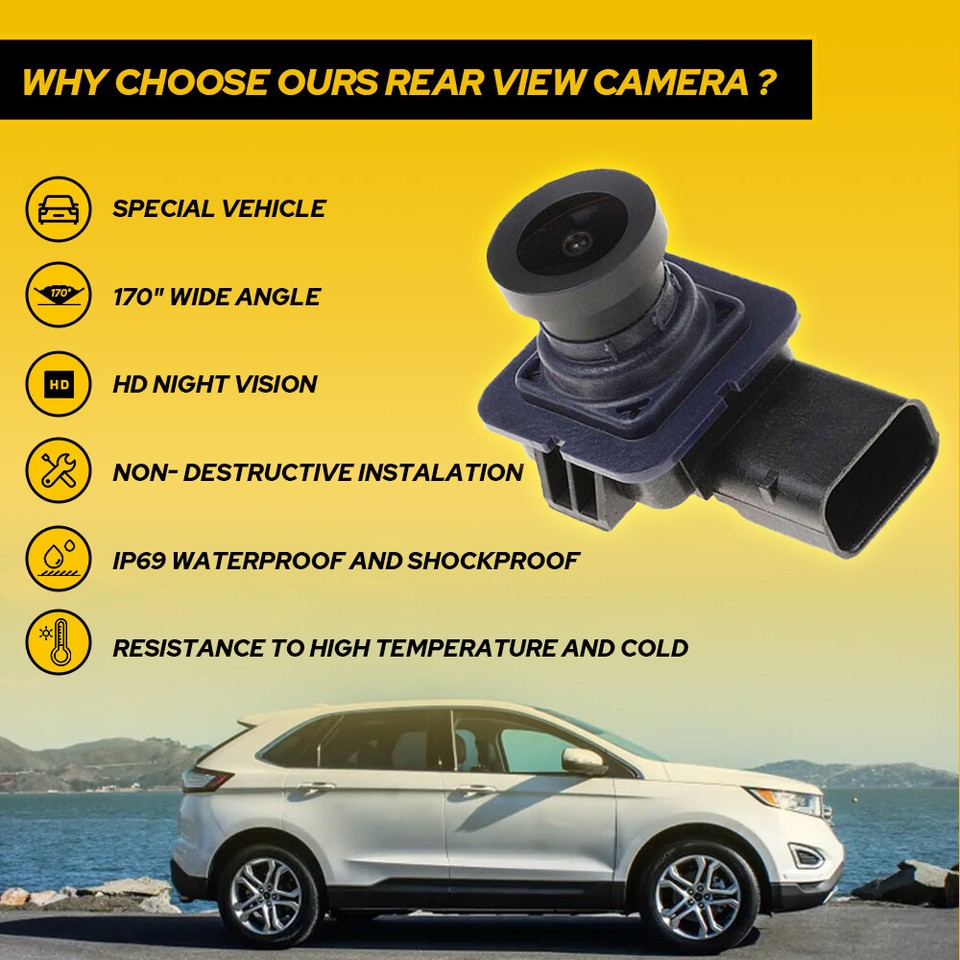 For 2011 2012 2013 2014 2015 Ford Edge Rear View Backup Camera Cam ET4Z ...