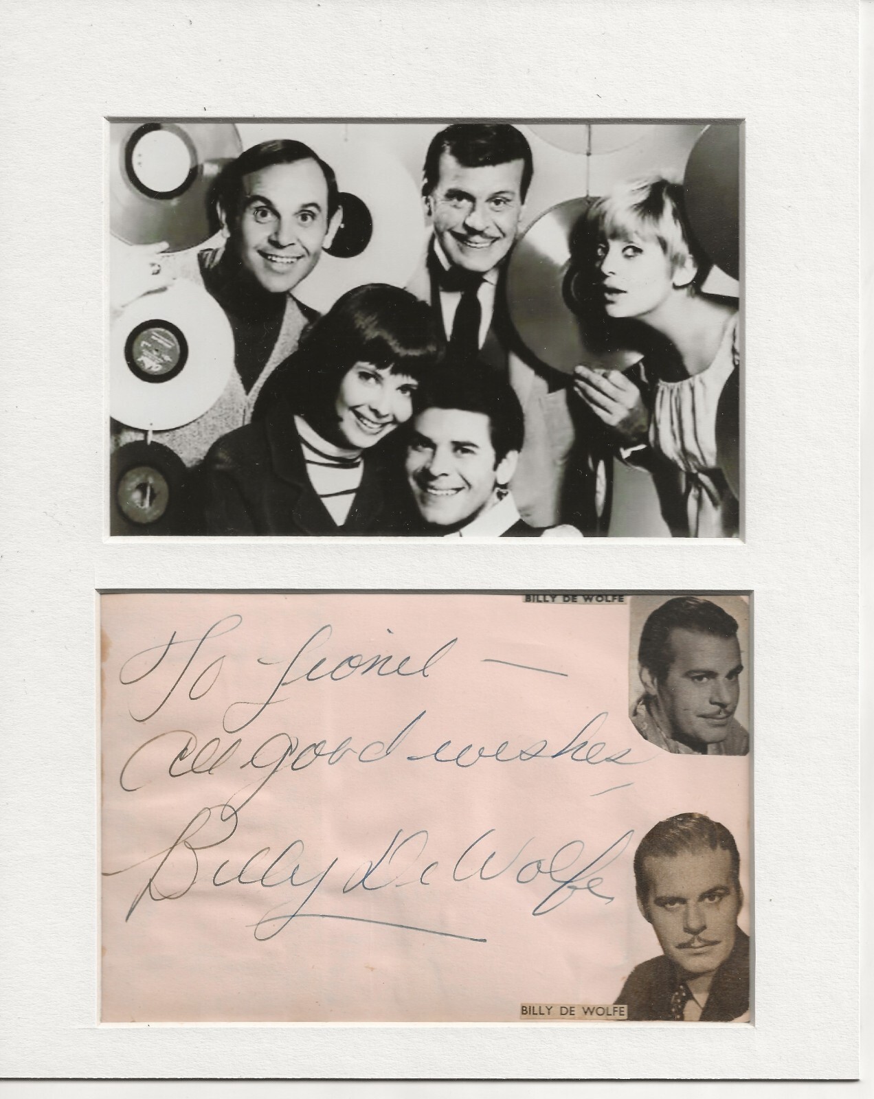 Billy De Wolfe good morning, world signed genuine autograph UACC RD COA ...