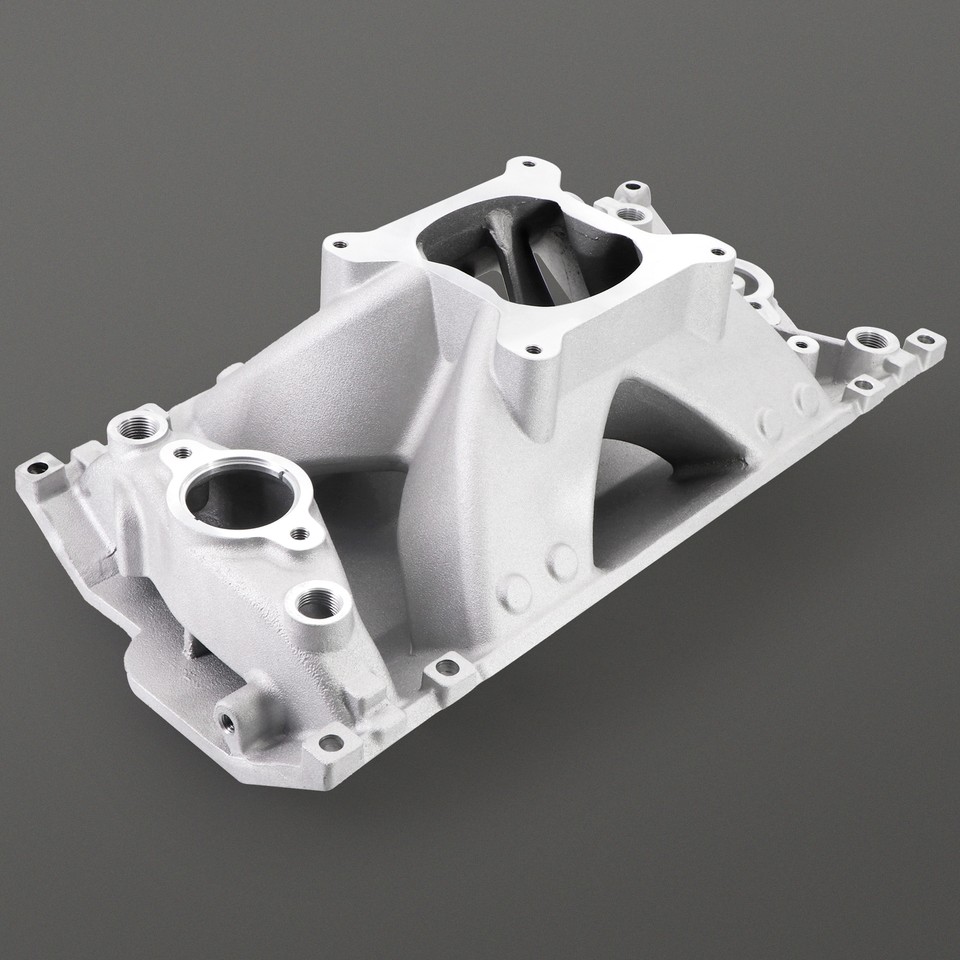 High Rise Single Plane Intake Manifold for Small Block SBC Vortec 350 ...