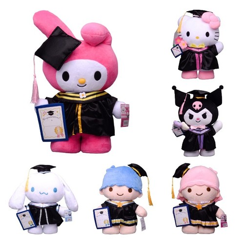 Three-layered Plushies Of Sanrio's Kuroomi And Melody In Graduation ...