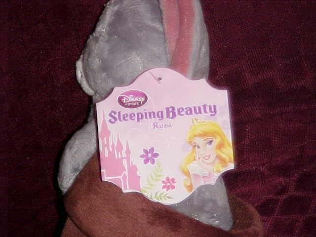 12" New Disney Rabbit in Boot Plush Toy With Tags From Sleeping Beauty ...