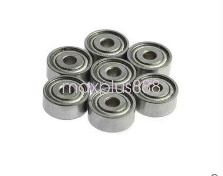 NEW 10pcs MR84zz Mini Metal Double Shielded Ball Bearings 4mm x 8mm x ...