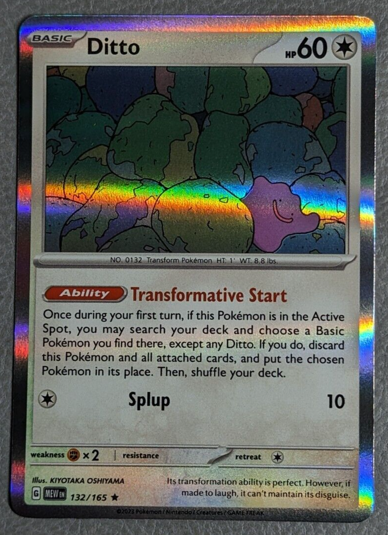 Ditto Holo NM 132/165 Scarlet & Violet 151 Pokemon Card | eBay