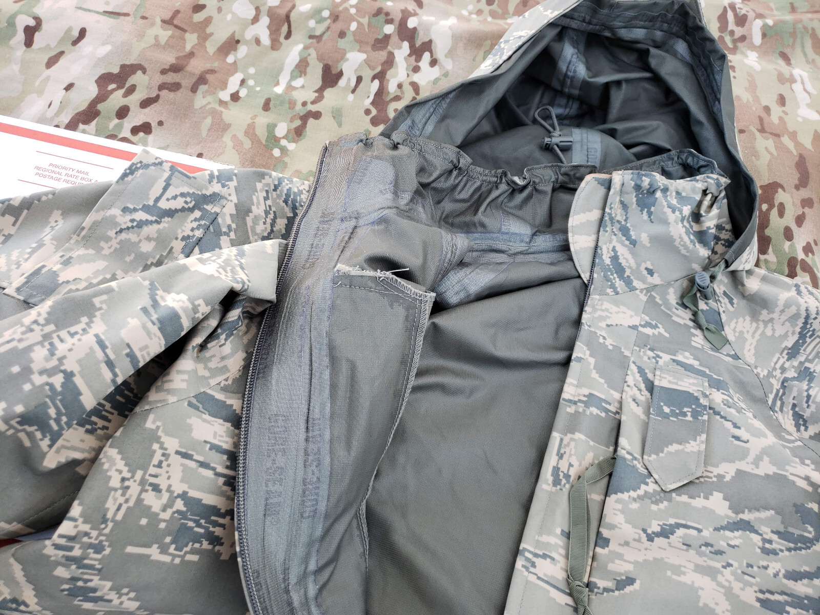 🇺🇸USAF CAP ABU Extreme Wet Cold Jacket Parka ECWCS APECS Goretex MEDIUM ...