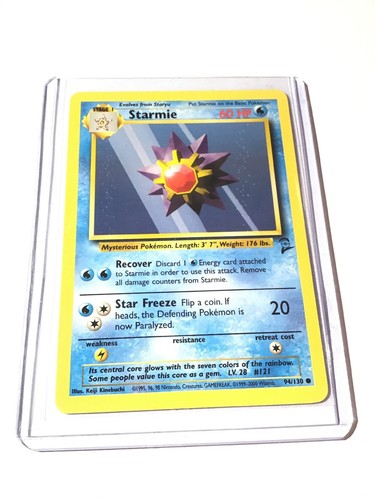 STARMIE - Base Set 2 - 94/130 - Common - Pokemon Card - Unlimited ...