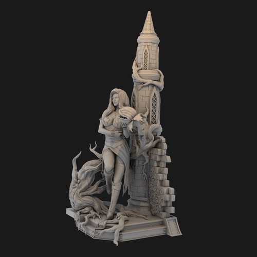 Anime Poison Ivy Figure Unpainted GK Model 3D Print Unassembled Resin ...