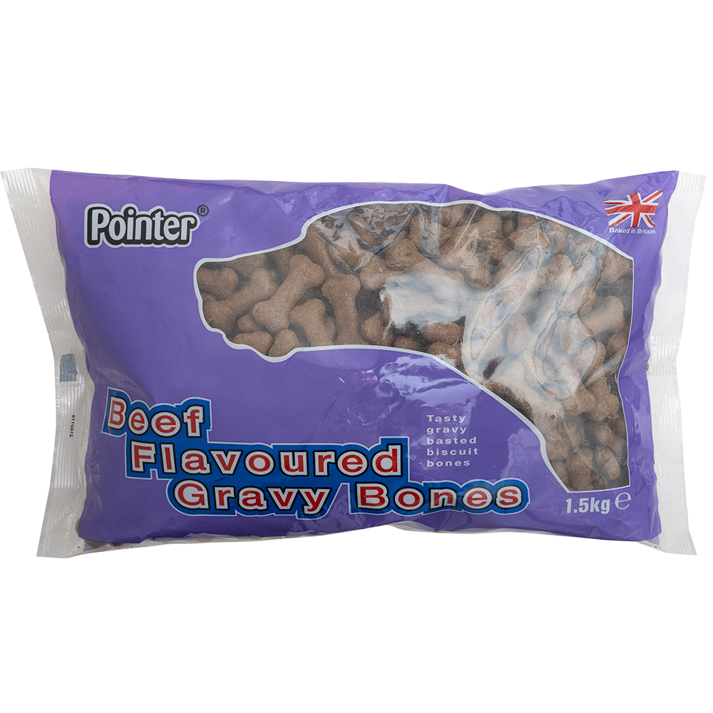 Pointer Beef Gravy Bones Oven-Baked Dog Biscuit Food Treat Complimentary Snack | eBay UK