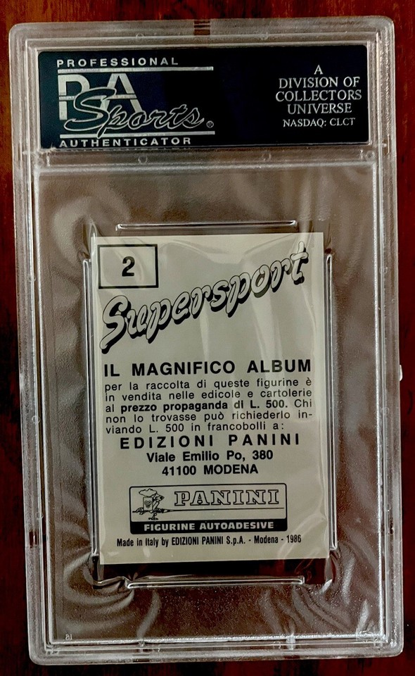 1986 Panini Supersport Carl Lewis PSA 9 Pop 7 Only 3 Higher! | eBay