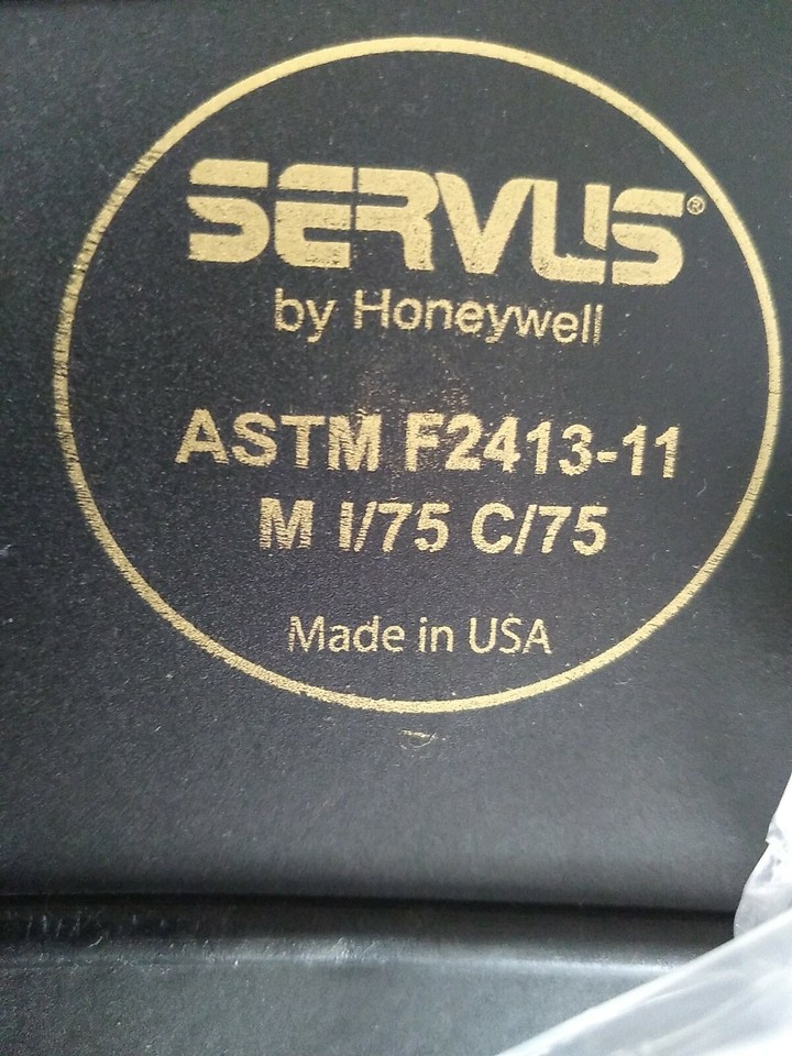 Servus by Honeywell ASTM F2413-11 Black Rubber WP Safety Steel Toe ...