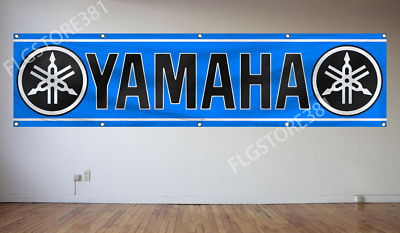 Yamaha Flag Banner 2X8Ft ATV ATC Motorcycle Racing Banner Flag Garage ...