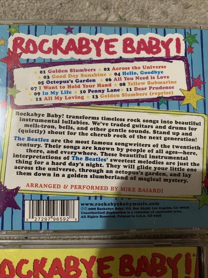 Rockabye Baby! Lullaby Renditions of The Beatles Rockabye Baby! More 4 ...