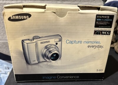 Samsung S85 8.2MP Digital Camera - Black with Box, CD, Manual, And ...