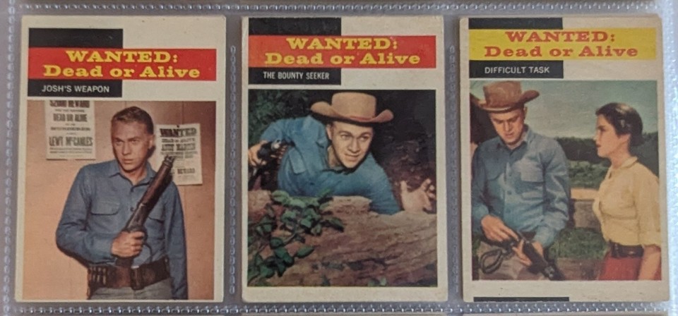 1958 Topps TV Westerns Complete Set Gunsmoke Steve McQueen Paladin 71/ ...