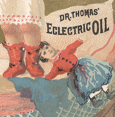 MAYFIELD, NY TRADE CARD, DR THOMAS' ECLECTRIC OIL, sold by T. F ...