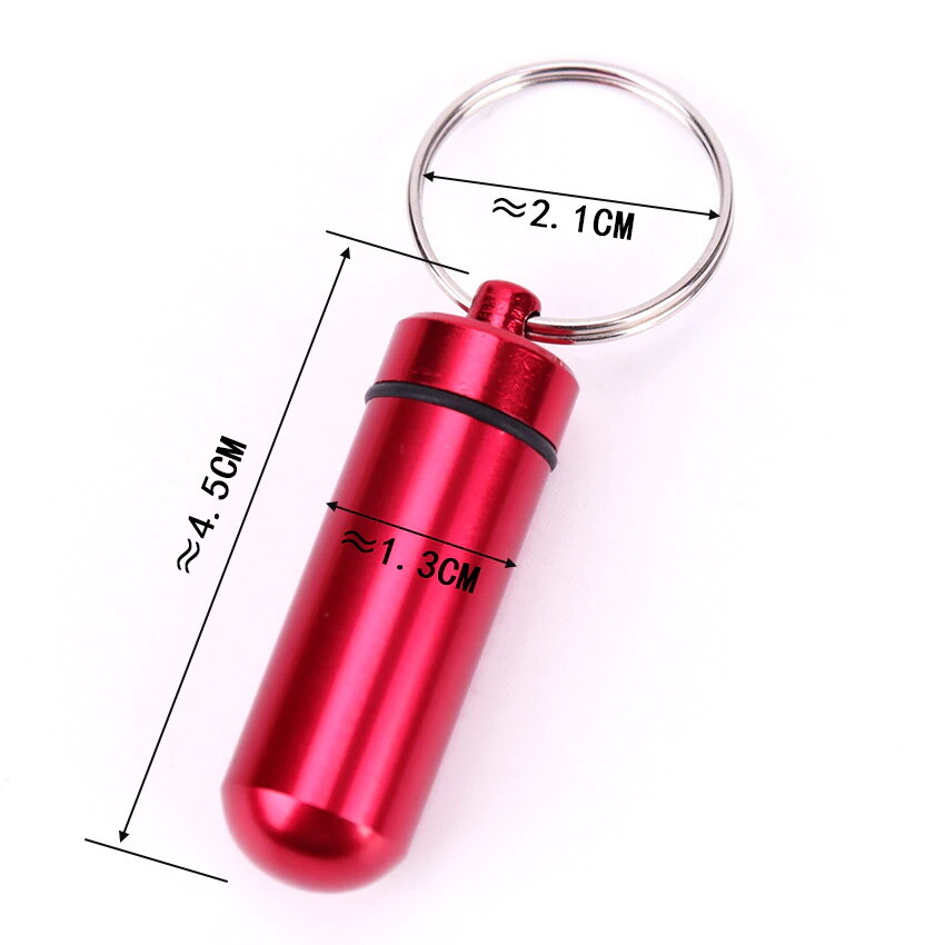 Waterproof Aluminum Medication Pill Container Tube Thread Close Bottle ...