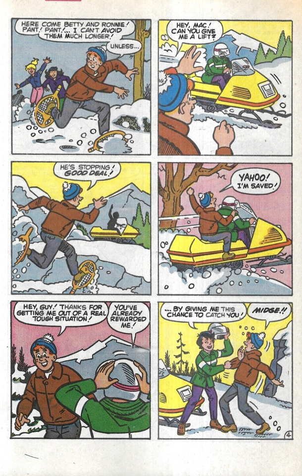 Pep Comic 411 First Print 1987 George Gladir Stan G Rudy Lapick Bill ...