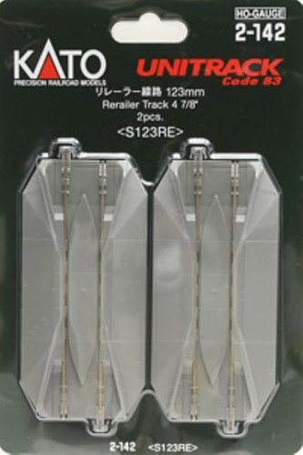 New Kato 2-142 123mm (4 7/8") Rerailer Track S123RE 2 pieces HO scale Japan | eBay