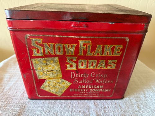 Antique Snow Flake Soda Tin from American Biscuit Co. | eBay