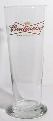 Tall 8.5 inches Budweiser Beer Glass King Of Beers 22 fl oz Cup | eBay
