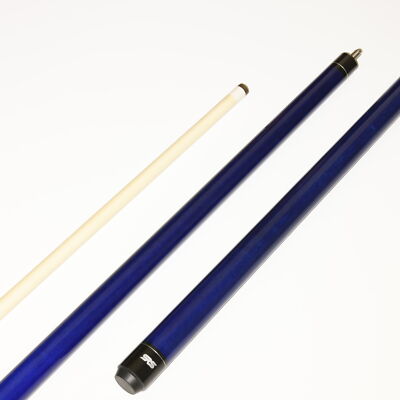 SRS S1 Blue Two-Piece Billiards Pool Cue Stick w/ 12.5 Slim Shaft & Le ...