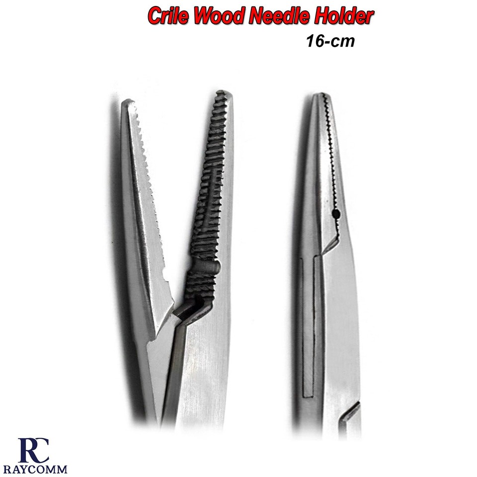 Dental Crile Wood Needle Holder Forceps 16-cm Clamping Surgical ...