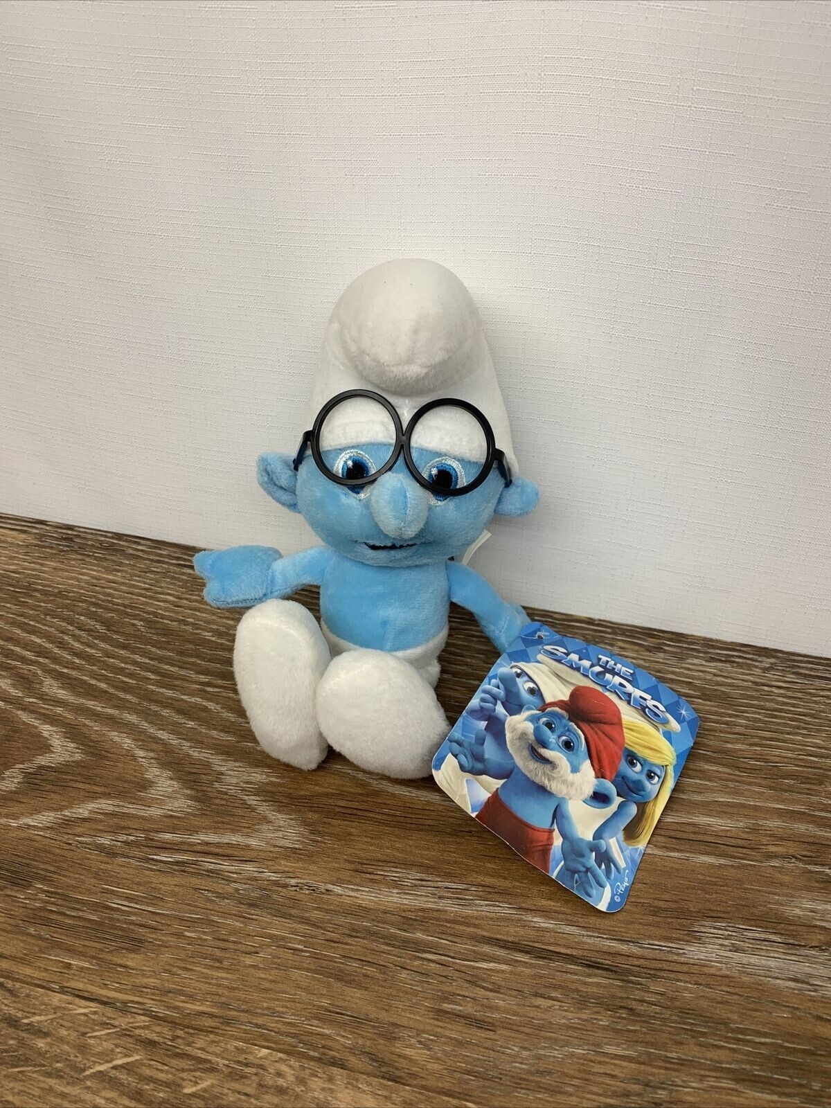 The Smurfs Brainy Smurf 10” Plush Stuffed Animal Blue Toy Kellytoy ...
