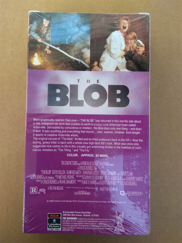 COLLECTORS ITEM - The Blob (1988) HORROR - Beta New Factory Sealed Not VHS | eBay