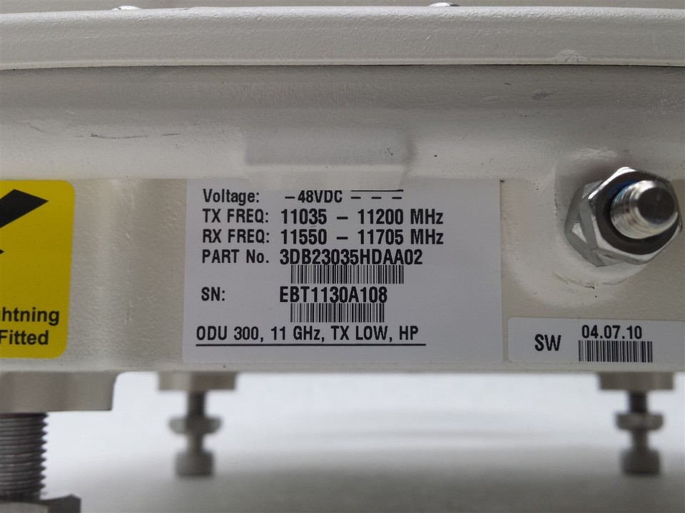 ALCATEL-LUCENT 9500 MPR ODU OUTDOOR UNIT 300 11GHZ TX LOW HP ...