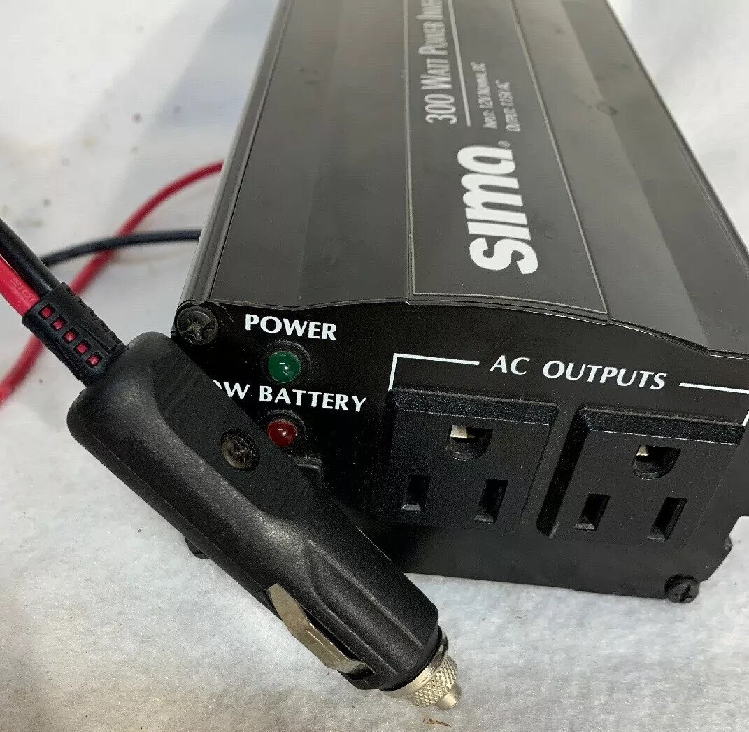 SIMA 300 Watt 300W Power Inverter SPV-3 2 AC outlets | eBay