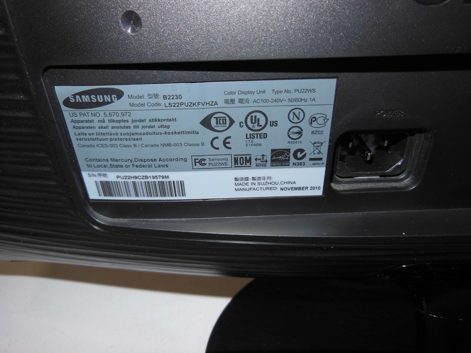 Samsung B2230 21" LCD Monitor 729507811703| eBay