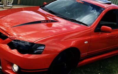 BONNET BULGE DECALS for FORD BA/BF XR8/GT/FPV ANY COLOUR | eBay Australia