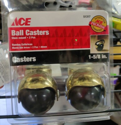 Ace 1-5/8 Stem Mount Ball Casters MFG 51317 | eBay