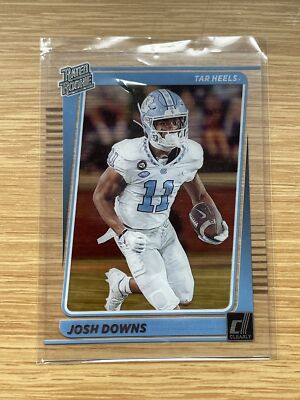 Josh Downs RATED ROOKIE 2023 Chronicles Clearly DONRUSS Draft Picks ...